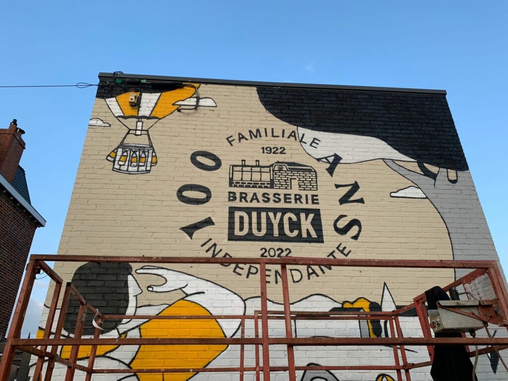 Fresque pour les 100 ans de la Brasserie Duyck à Jenlain