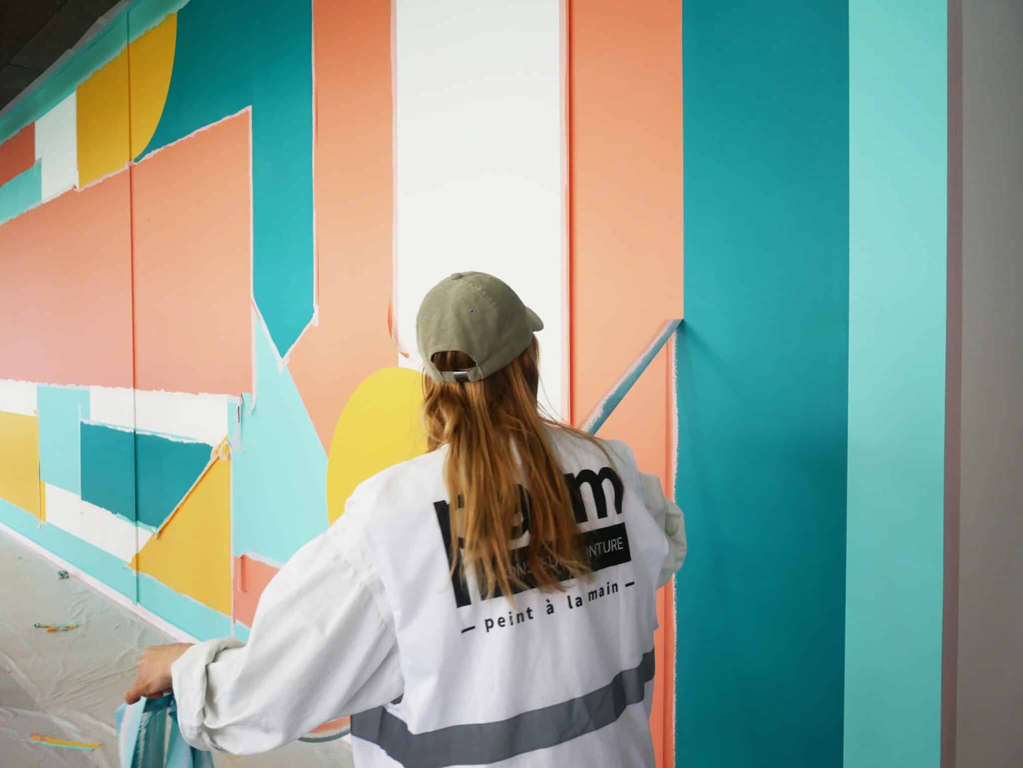 AXA REIM • Fresque Caroline Derveaux et La Main Gauche • PALM